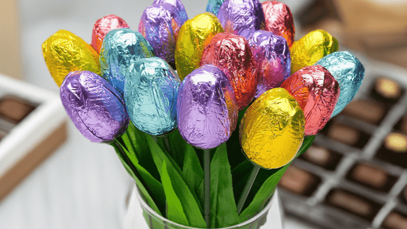 Belgian Milk Chocolate Tulip Flowers – Chamberlains Chocolate Factory ...
