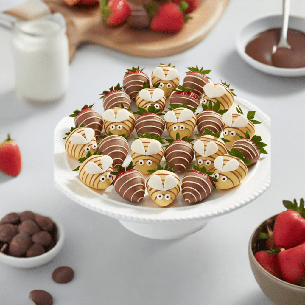Abejas Zumbadoras Fresas – Chamberlains Chocolate Factory & Cafe